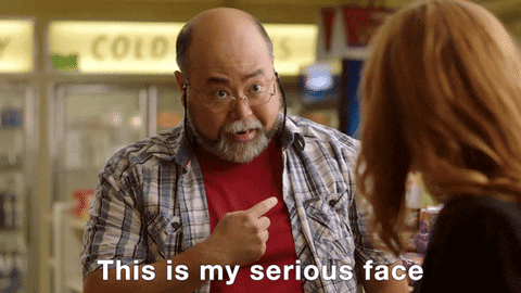 Appa Serious Face GIF by Kim's Convenience - Find & Share on GIPHY