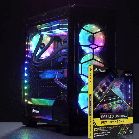 Corsair Lighting Pro Expansion Kit GIF by CORSAIR - Find & Share on GIPHY