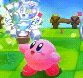 I wan to be as happy as Kirby with his diamond trophy : Kirby
