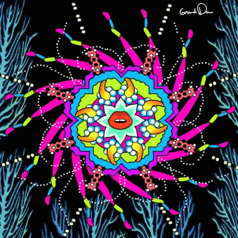 Blue Planet Psychedelic Art GIF by Grande Dame - Find & Share on GIPHY