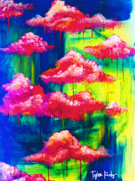 Cotton Candy Rain GIF by Tyler Resty - Find & Share on GIPHY