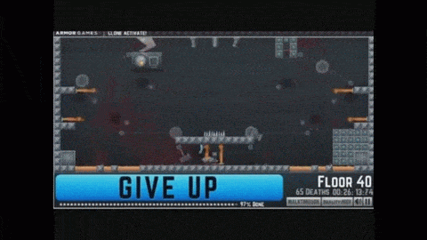 9FishGames • Give Up 2 - Play Very Hard Skill-based Platformer...