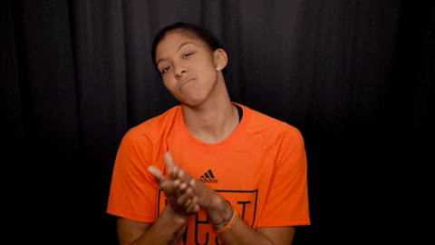 Candace Parker Applause GIF by WNBA - Find & Share on GIPHY