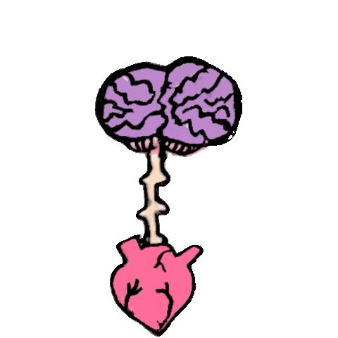 Heart Brain Sticker by imoji for iOS & Android | GIPHY