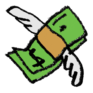 Money Emoji Sticker by Adam J. Kurtz for iOS & Android | GIPHY