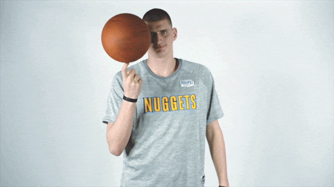 Nikola Jokic Spinning Ball GIF by NBA - Find & Share on GIPHY
