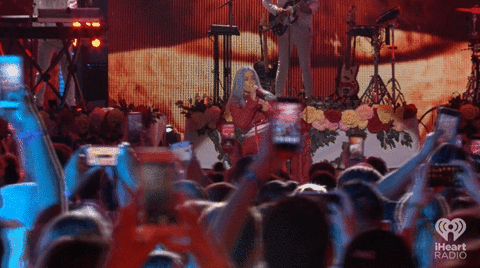 Crowd Singing GIF by iHeartRadio - Find & Share on GIPHY
