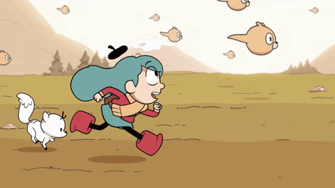 Twig Running GIF by Hilda - Find & Share on GIPHY