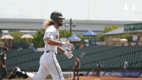 University Of Miami Baseball GIF by Miami Hurricanes - Find & Share on ...