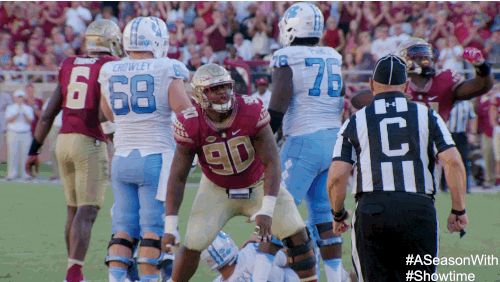 Florida State Football GIF by SHOWTIME Sports - Find & Share on GIPHY