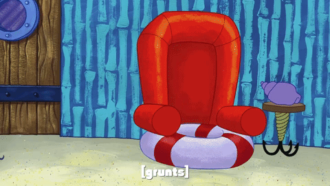 SpongeBob's Big Red Chair In House FineShare, 43% OFF