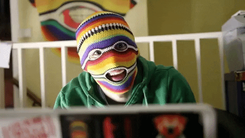 Mask Multicolor Balaclava GIF by Charlie Mars - Find & Share on GIPHY