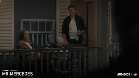 Stephen King Hello GIF by Mr. Mercedes - Find & Share on GIPHY