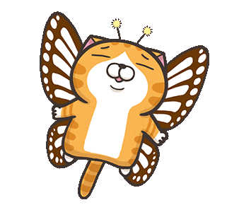 Cat Fly Sticker by MochiDad for iOS & Android | GIPHY