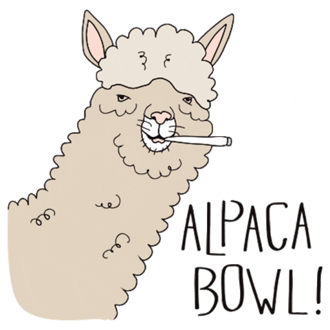 Llama Smoking Sticker by dholley for iOS & Android | GIPHY