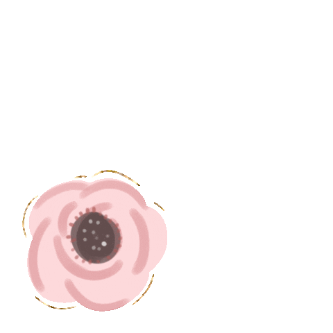 Pink Flower Sticker by Roxy James for iOS & Android | GIPHY