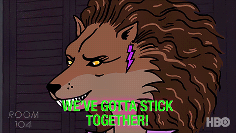 Stick Together Friends Forever GIF by Room104 - Find & Share on GIPHY