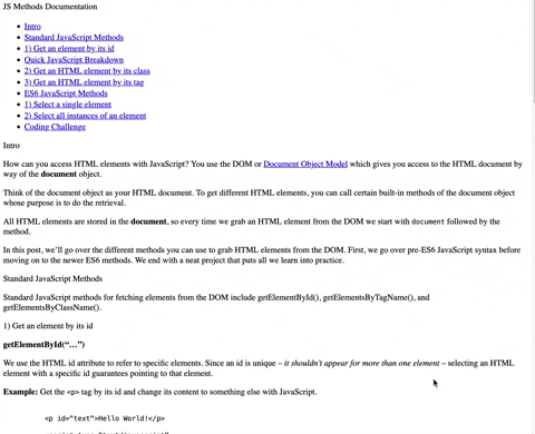 2 Ways To Build A Technical Documentation Page (freeCodeCamp Challenge ...