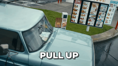 Truck Pull Up GIF by Checkers & Rally's - Find & Share on GIPHY