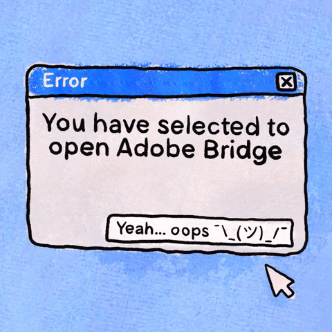 Creative Cloud Oops GIF by Kev Lavery - Find & Share on GIPHY