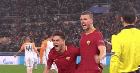 Happy Edin Dzeko GIF by AS Roma - Find & Share on GIPHY