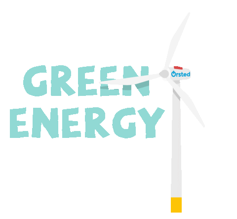 Wind Turbine Sticker by Ørsted for iOS & Android | GIPHY