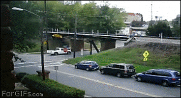 Truck Bridge Crash GIFs - Get the best GIF on GIPHY