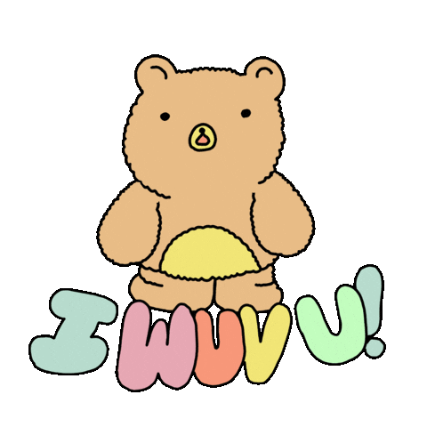 I Wuv You Sticker by GIPHY Studios Originals for iOS & Android | GIPHY