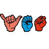 American Sign Language Yes Sticker by Tim Colmant for iOS & Android | GIPHY