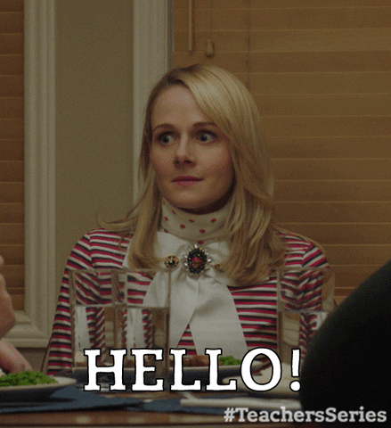 Katydids Hello GIF by Teachers on TV Land - Find & Share on GIPHY