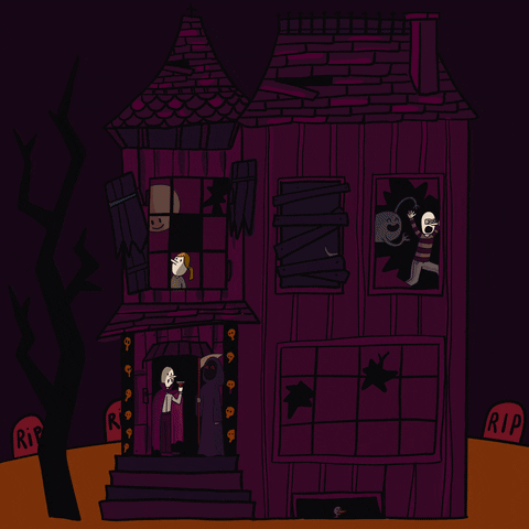 Haunted House Halloween GIF - Find & Share on GIPHY