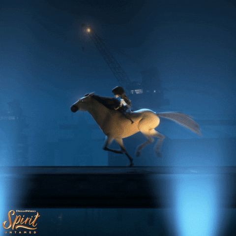 On My Way Running GIF by DreamWork's Spirit - Find & Share on GIPHY