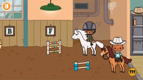 Horseback Riding Toca Life Stable GIF by Toca Boca - Find & Share on GIPHY